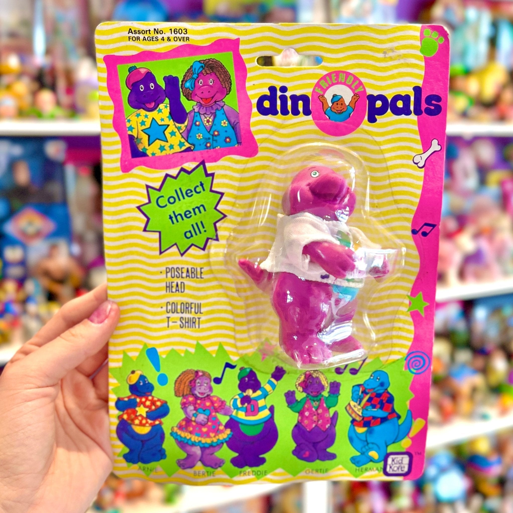 Dino Pals: Collectible Figures - Purple Dinosaur (MOC, Kid Kore, 90s ...