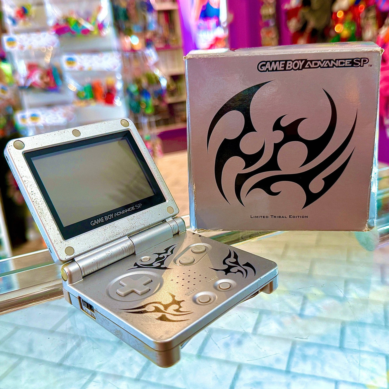 Gameboy Advance SP: Tribal Version + Box – PopCultGang