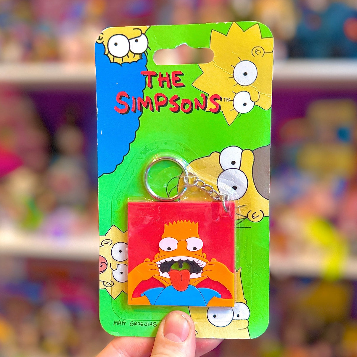 The Simpsons: Bart Simpson Making Face Keychain (MOC, 1997) – PopCultGang